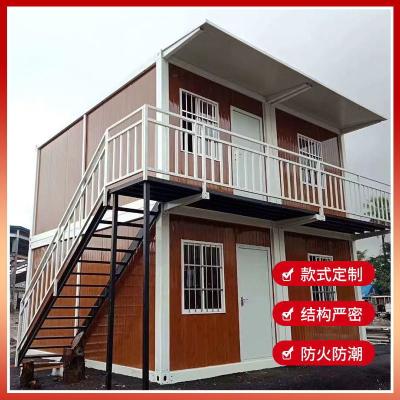 中国 鋼鉄のドア 2階建てのプリファブモジュール式 3 4 ベッドルーム コンテナハウス 販売のため