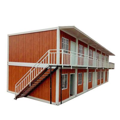 中国 鋼鉄のドア 2階建てのプリファブモジュール式 3 4 ベッドルーム コンテナハウス 販売のため