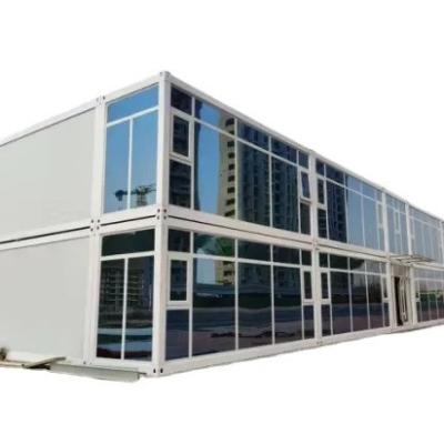 China Modulaire multifunctie 40ft Flat Pack Shipping Container Villa Huis voor kantoorbehoeften Te koop