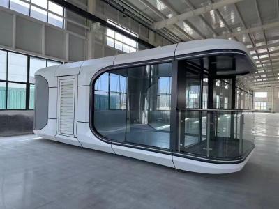 China Casa pré-fabricada de aço leve Container de cápsula espacial de luxo pré-fabricada portátil à venda