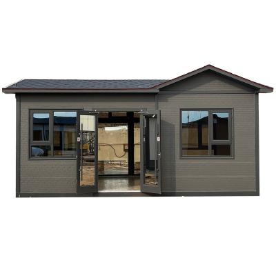 Cina Porta in acciaio casa mobile casa modulare contenitore prefabbricato con muro tenda di vetro in vendita