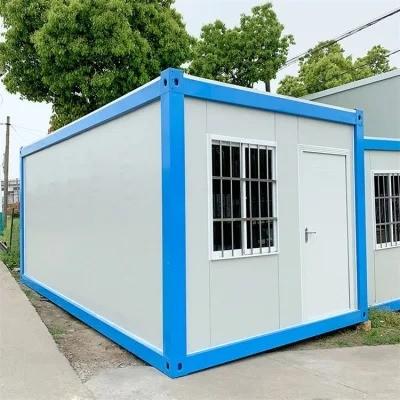 China 20ft opvouwbare containerhuizen huis buiten geprefabriceerde schuur opslag voor veelzijdig Te koop