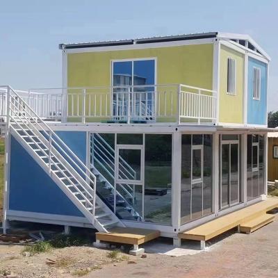 Cina Porta in acciaio casa mobile casa modulare contenitore prefabbricato con muro tenda di vetro in vendita
