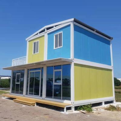 Cina Porta in acciaio casa mobile casa modulare contenitore prefabbricato con muro tenda di vetro in vendita