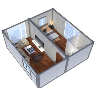 Китай Оцинкованный стальной каркас REACHTOP плоский контейнерный дом 2022 дизайн отдельный дом продается