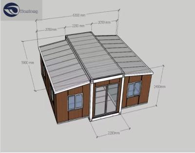 Cina Mobile Living Container House assemblato per casa prefabbricata portatile in vendita