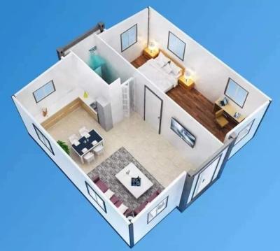 Cina Studio di costruzione in legno ufficio casa modulare casa piatta porta contenitori espandibile in vendita