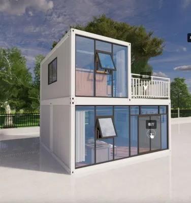 Cina Prefabbricato struttura in acciaio casa contenitore per cabina di tronchi modulare piccolo kit set facile installazione in vendita