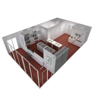 Cina Struttura in acciaio Modulare 40ft Flat Pack Container di spedizione Villa Casa per gli acquirenti finali in vendita