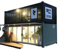 China Flat Pack Container with Insulation Fireproof Rock Wool Sandwich Panel in Customized Color for sale