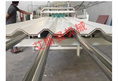 China Double Layer Hollow Roofing Tile Making Machine Roll Forming Line for Warehouse and Buildi for sale