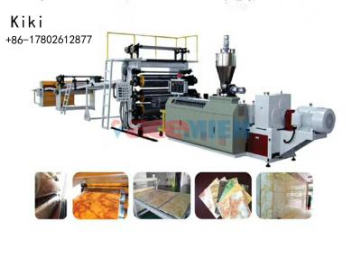 China No Radiation Eco-Friendly PVC Artificial Marble Sheet Machine 1220MM Width For Wall Panel Decoration Material / for sale