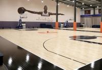 China 1.8m Width 5.0mm Thick Vinyl Gym Flooring Roll for Basketball Courts for sale