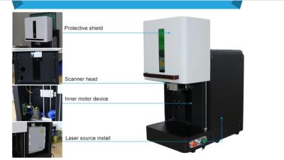 China Raycus 20W 30W 50W IPG Fiber Laser Marking Machine For Metal Watches Auto Parts Buckles for sale