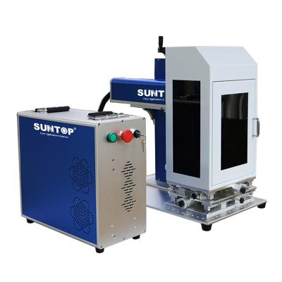 China Cnc Portable Laser Marking Machine / Silver Gold Laser Cutting Machine Power 50W With Rotary for sale