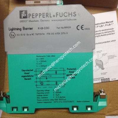 China Pepperl+Fuchs K-LB-2.30G Surge Protection Barrier with 20kA Surge Capacity SIL 3 Certified for Grounded Systems for sale