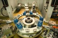 China Front Loading Washing Machine Drum Production Line 25s Cycle 490mm Diameter for sale