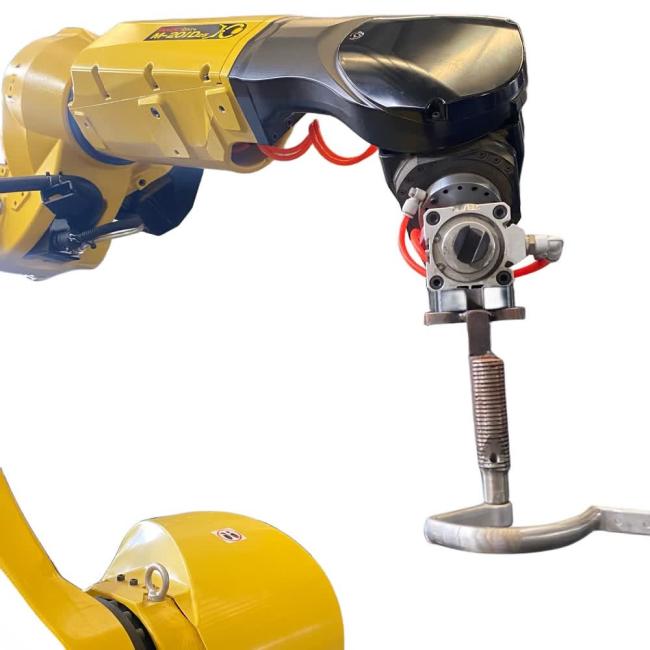 CNC Grinder Robot in operation