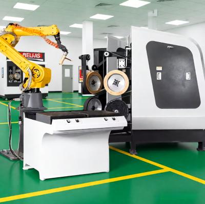China High Precision Brass Component Casting Polishing Line Sanitary Ware Grinding Robotic For Metal Processing for sale