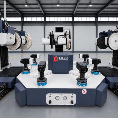 China High-Precision Automated Robotic Polisher with Adjustable Rotary Wheels for Diverse Workpiece Specifications for sale