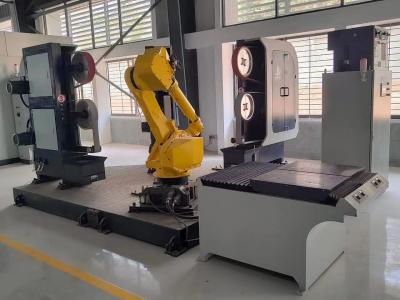 China Roboterpolierreibende Zelle Flachschleifmaschine-Processing Automatic Robotics für Messinghahn for sale