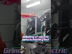 Bastidor automático de pulido robótico de la válvula del grifo de cobre amarillo del sistema del robot del CNC de la máquina que pulimenta