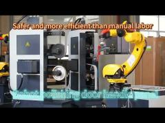 stainless steel polishing robotic arm metal surface automatic grinding machine