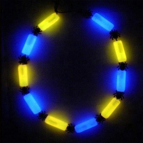 Quality Festive Glow Beads Necklace Assorted Colors for Christmas Decorations 10pcs Contents for sale