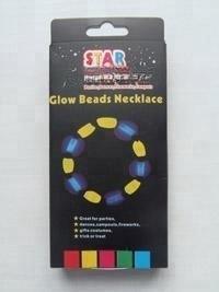 Quality Festive Glow Beads Necklace Assorted Colors for Christmas Decorations 10pcs for sale