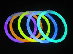 Quality PE Fluorescent Liquid Butterfly Glow Stick Bracelets for Halloween Trick or for sale