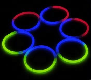 Quality Multi Colors Glow Stick Bracelets for Christmas Party Decoration 5*200mm for sale