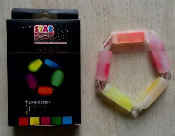 Quality 2022 Chemical Glow Bead Bracelet for Unisex in Assorted Colors at Festival for sale