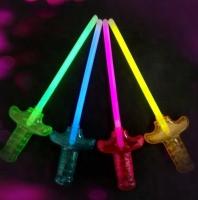 Quality 8 Inch Plastic Glow Sword Stick Perfect for Camping Occassion and Event Party for sale
