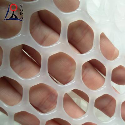 China Extruded Plastic Flat Plain Netting Poultry Fence HDPE Thick Diamond Net for sale