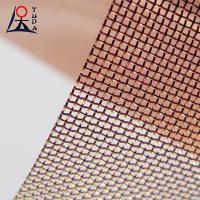 China Superfine Red Shield Copper Mesh Screen Decorative Brass Wire Mesh for sale
