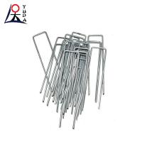 China U-Type Turf Staples Galvanized Painted for Artificial Grass Installation for sale