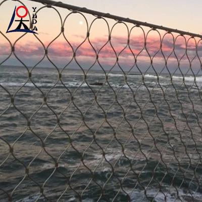 China Slope Protection Steel Wire Net Stainless Steel Ferrule Wire Rope Mesh for sale