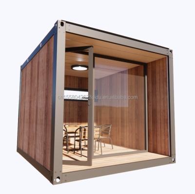 China 10ft Wooden Plastic Garden House Container Mobile Wooden Activity Room Mini Office Customized Color Wooden Office for sale