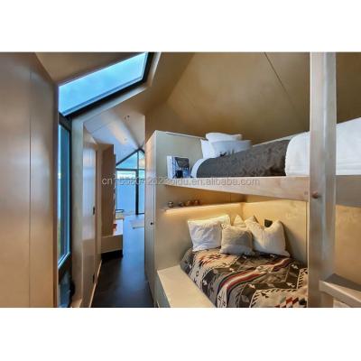 Cina Moderno design Casa prefabbricata muro 75mm Wave Sandwich pannello 20ft contenitore pieghevole casa su ruote in vendita