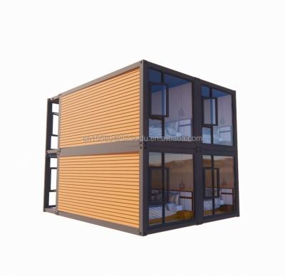 China Modern ontwerp 20ft of 40ft dubbel verdiepingscontainerhuis met vier slaapkamers voor geprefabriceerde villa's of gecombineerd kantoor Te koop