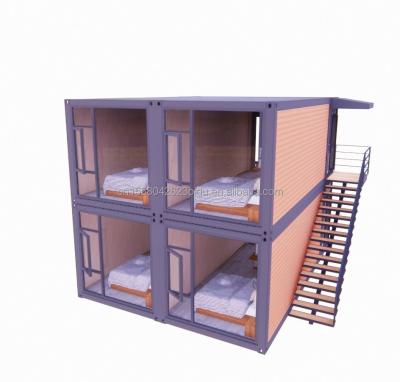 China Modern ontwerp 20ft of 40ft dubbel verdiepingscontainerhuis met vier slaapkamers voor geprefabriceerde villa's of gecombineerd kantoor Te koop