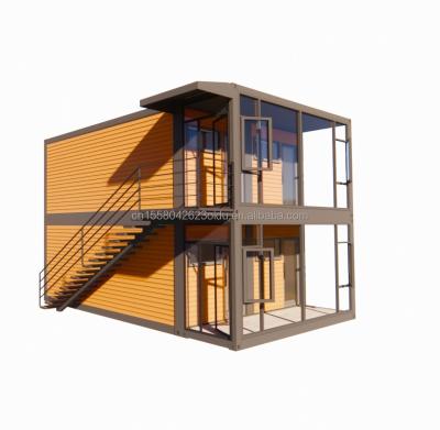 China Modern ontwerp 20ft of 40ft dubbel verdiepingscontainerhuis met vier slaapkamers voor geprefabriceerde villa's of gecombineerd kantoor Te koop