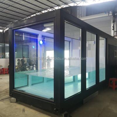 Cina Luxury Custom Made Movable Prefab Modular Container piscina per giardino e hotel in vendita