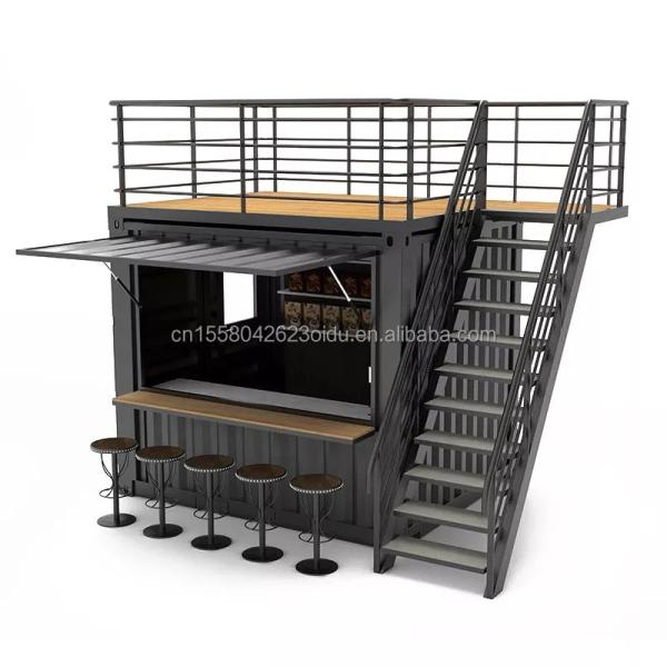 Quality Wooden Outdoor Customized Coffee Booth Mall Kiosk 10ft Container Shop for Modern Hotel for sale