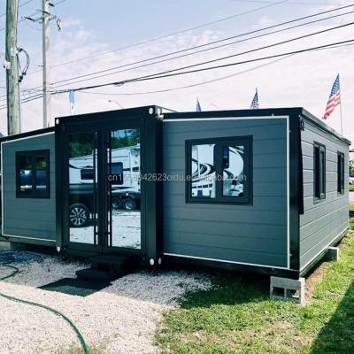 China Residential or Office 20ft Expandable Container House with Two Bedrooms and Aluminum Alloy Windows in Modern Style for sale