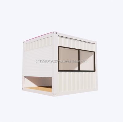 China 20ft Mini Store Container Coffee Shop Bar Fast Food Restaurant Convenience Store Kiosk Booth with Aluminum Alloy Windows for sale