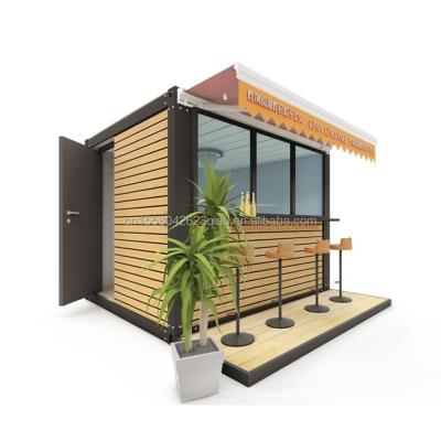 China Mobile Steel Structure Wooden Shop Fast Selling Booth Direct Home Bar Coffee Shop for sale