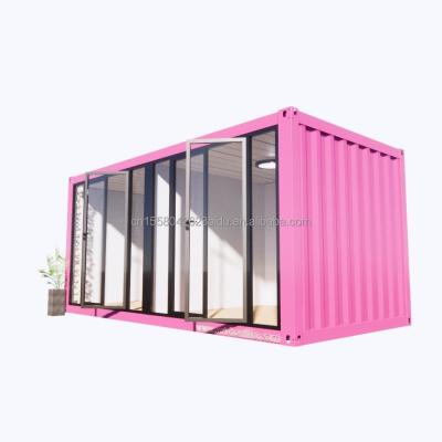 中国 アウトドア フラットパック コンテナ 20-40 FT モダンなデザインとサンドイッチパネルのカスタマイズ可能なプリファブ小屋 販売のため