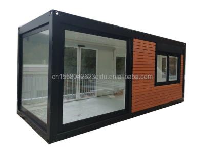 China 20ft Modern Design Prefabricated Wooden House Steel Material Tiny Container House for Hotel/Couple Vocation Outdoor Stay for sale