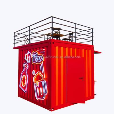 China Shop professioneller kundenspezifischer Behälter Kaffeeshop Bar Fast-food Restaurant Convenience Store Kiosk Booth mit Aluminium-Legierungsfenstern zu verkaufen